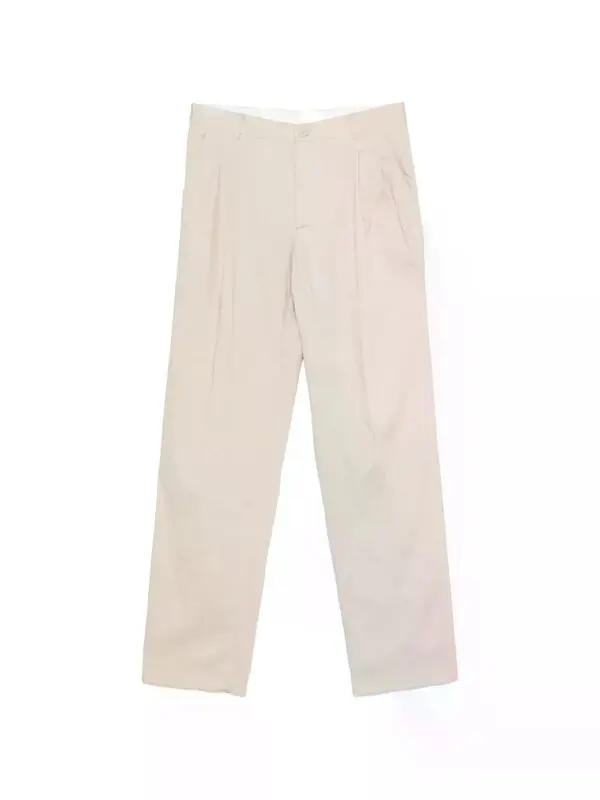 MANUEL RITZ Pleated Straight-leg Trousers - Neutrals