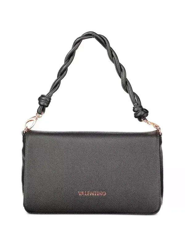 MARIO VALENTINO Pebbled Tote Bag With Braided Handle