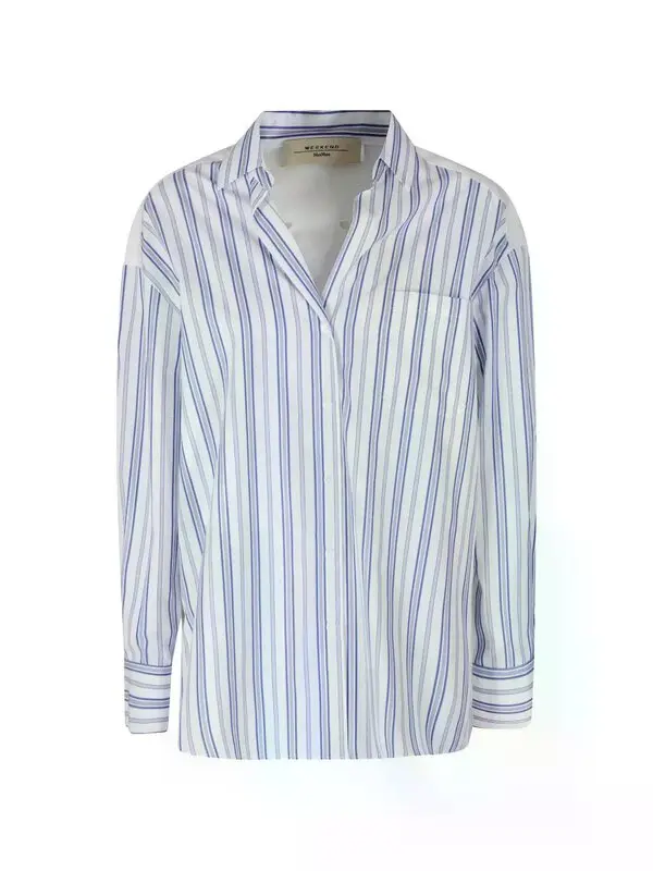 Max Mara Broderie-anglaise Striped Shirt - White