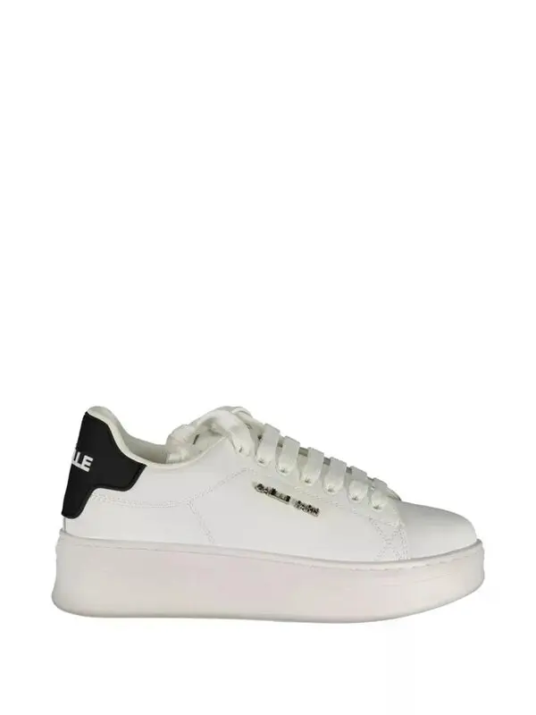 GAELLE Paris Lace-up Platform Sneakers - White