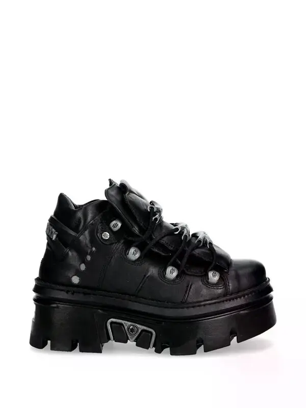 NEW ROCK Logo-embelishment Sneakers - Black