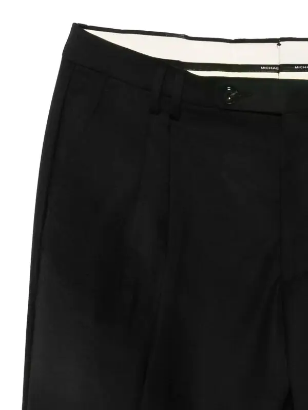 MICHAEL COAL Tailored Trousers - Black
