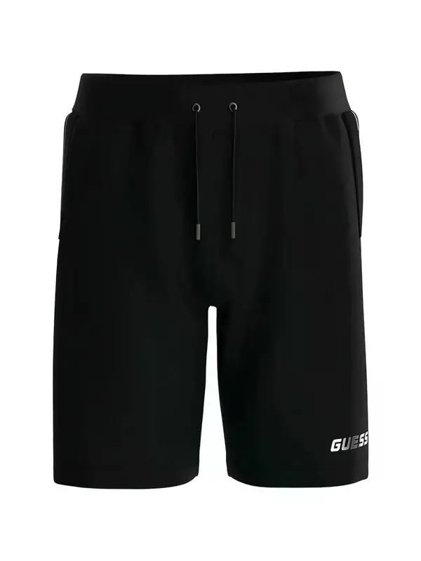 Guess Logo-print Shorts - Black