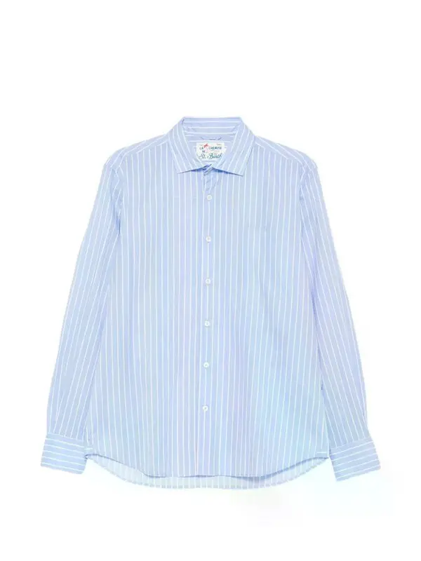 MC2 SAINT BARTH Striped Long-sleeve Shirt - Blue