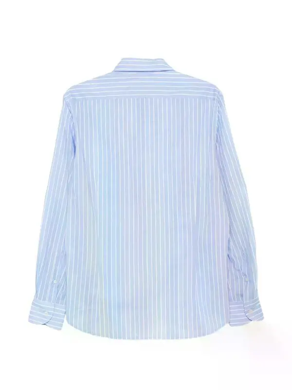 MC2 SAINT BARTH Striped Long-sleeve Shirt - Blue