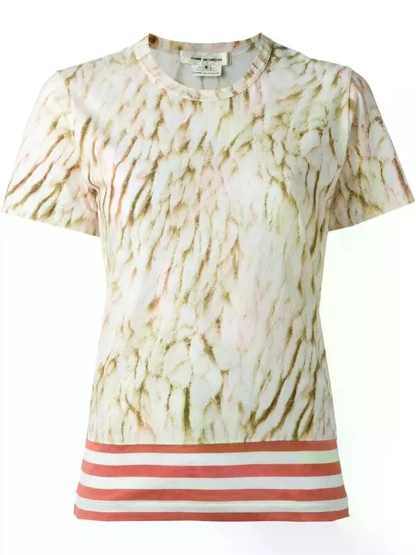 Comme Des Garçons Abstract Print T-shirt - White