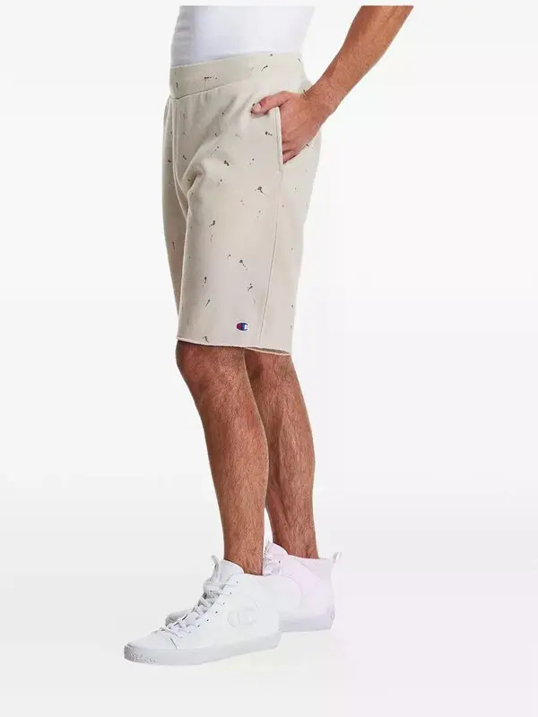 Champion Reverse Weave Paint-splatter Shorts - Neutrals