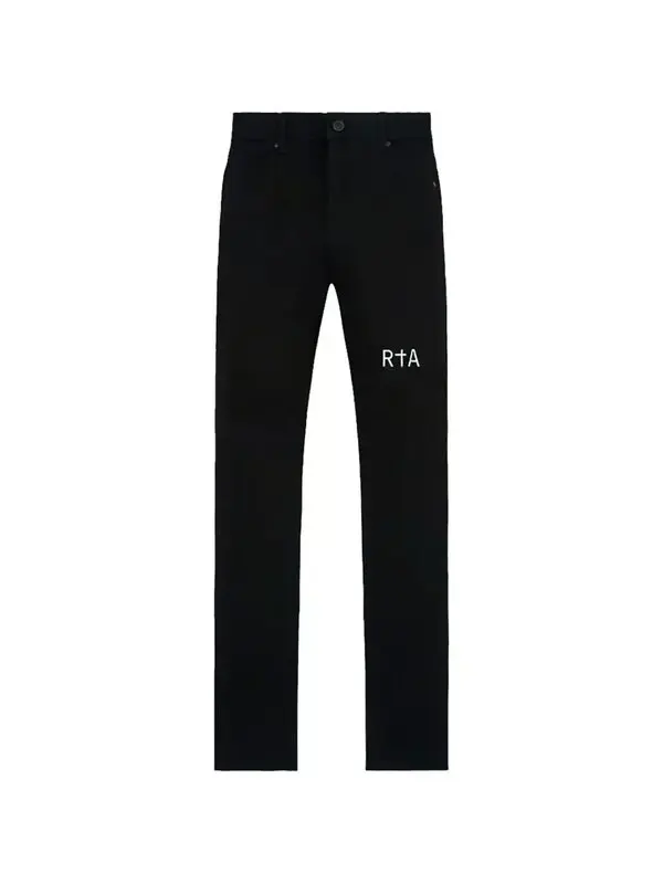 RtA Bryant Cross-print Jeans - Black