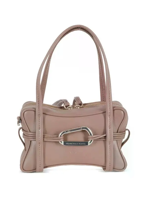 BIASIA Mini Edwige 4ever Leather Tote Bag - Neutrals