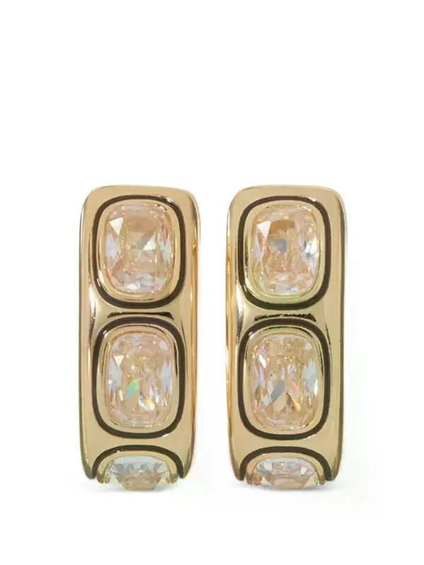 ROXANNE ASSOULIN Cubic Hinged Chubbies Hoop Earrings - Gold