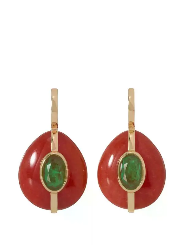 ROXANNE ASSOULIN Stone Pebble Earrings - Orange