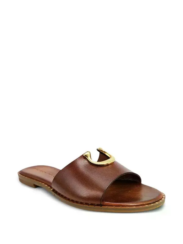 MADISON MAISON Buckle-detail Sandals - Brown