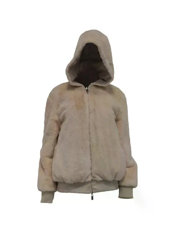 BOSS Teddy Hooded Jacket - Neutrals
