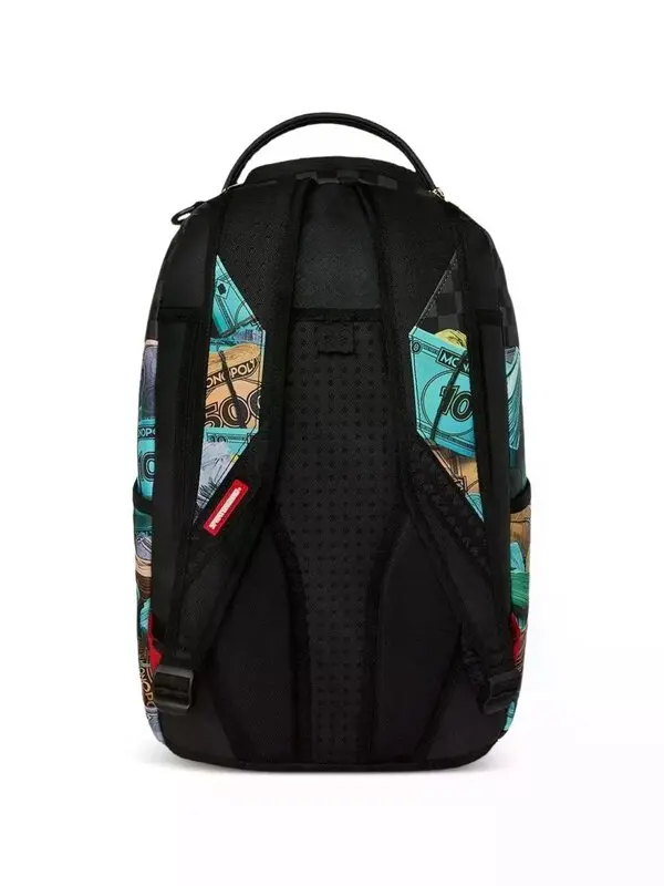 SPRAYGROUND Monopoly Stack Up Checkered Backpack - Black