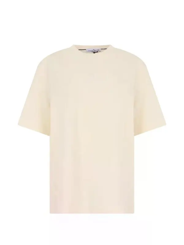 Stone Island Logo-print Cotton T-shirt - Neutrals