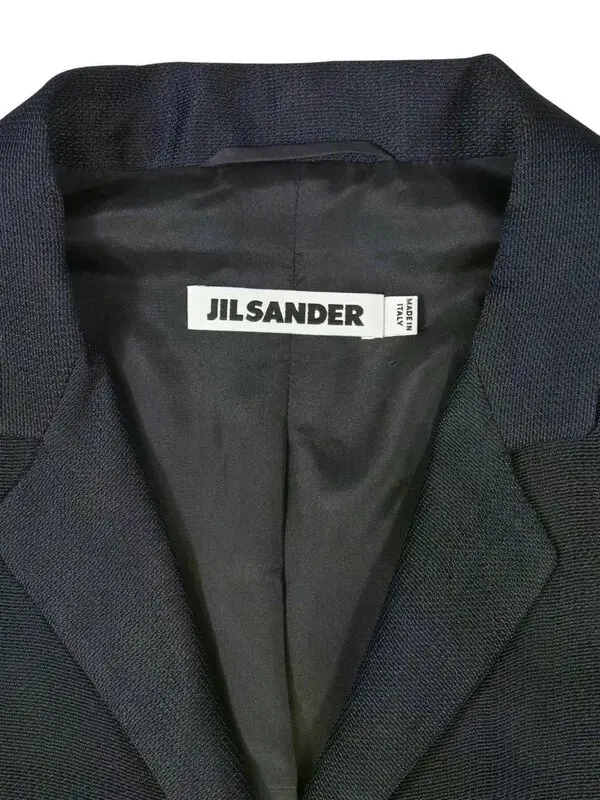 JIL SANDER Raw Edge Single-breasted Blazer