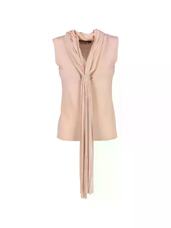 FERRAGAMO Draped-neck Blouse - Pink
