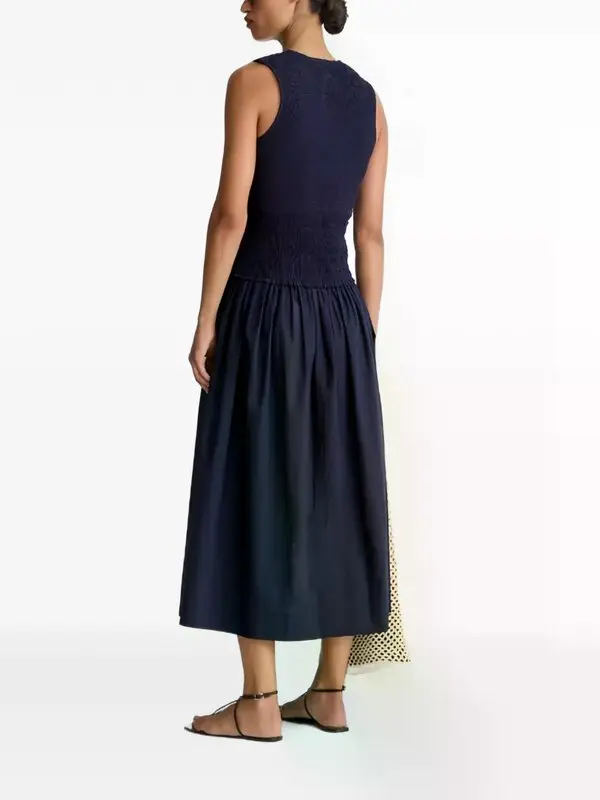 APIECE APART Smocked-waist Flared Dress