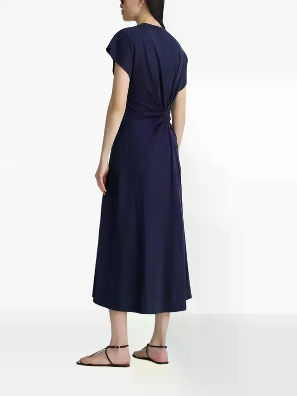 APIECE APART Volta Twist-detail Cap-sleeve Dress