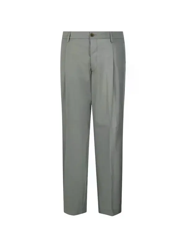 MYTHS Virgin Wool Tailored Trousers - Green
