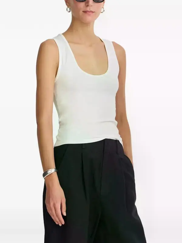 APIECE APART Ribbed Scoop-neck Tank Top
