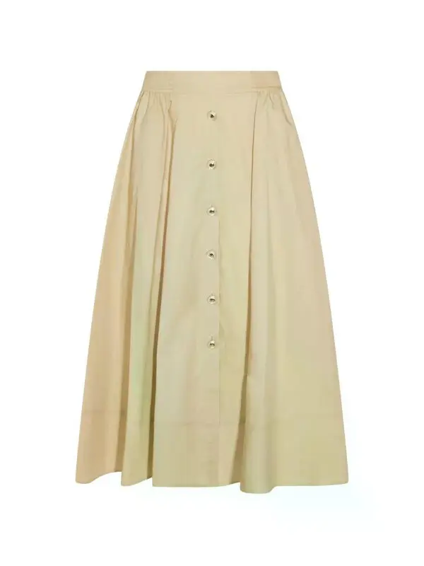 TWINSET Button-down Midi Skirt - Neutrals