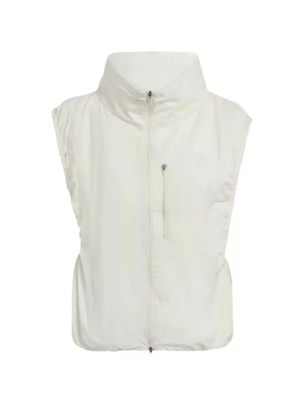 Adidas X Stella Mccartney High-neck Gilet - Neutrals
