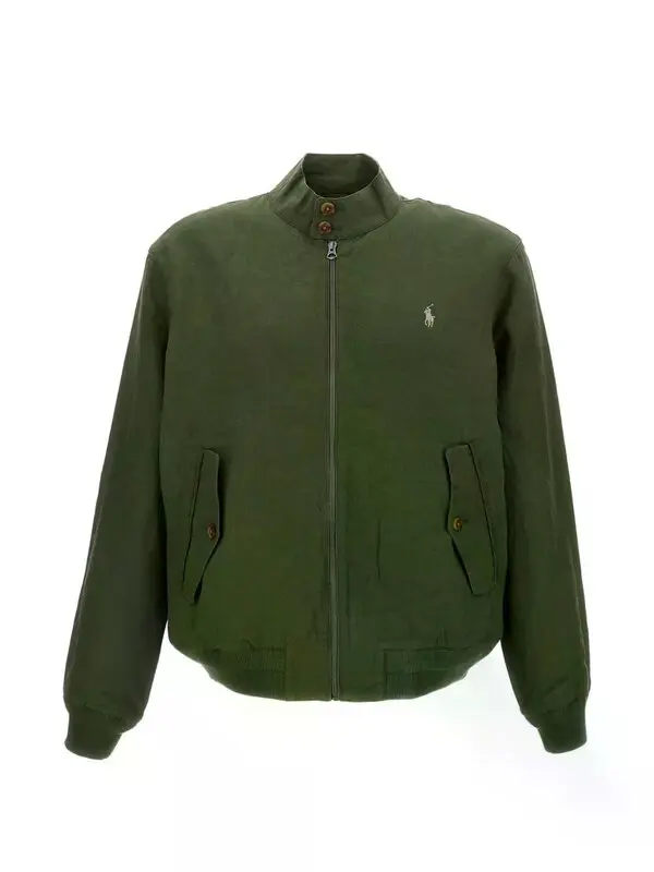 Polo Ralph Lauren Bedford Zip-up Linen Jacket - Green