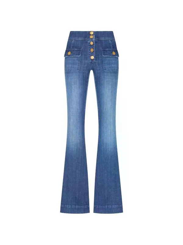Seafarer Anais Flap-pocket Jeans - Blue