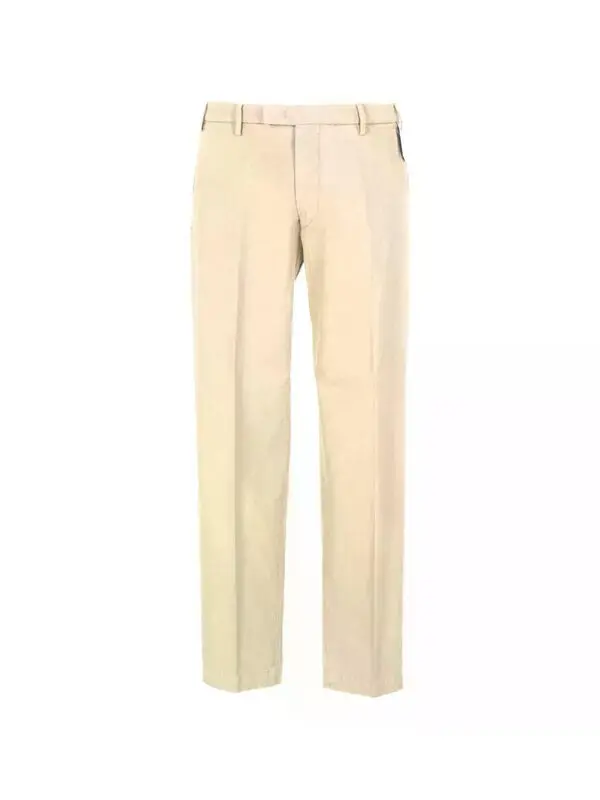 MICHAEL COAL Pressed-crease Straight-leg Trousers - Neutrals