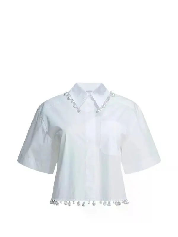 Max Mara Pearl-embellished Shirt - White