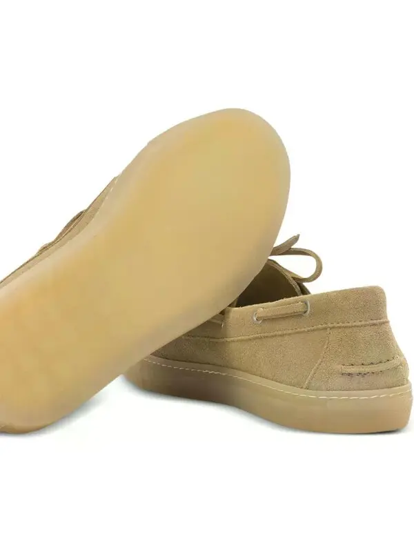 SUMMERY COPENHAGEN Lace-up Suede Loafers - Neutrals