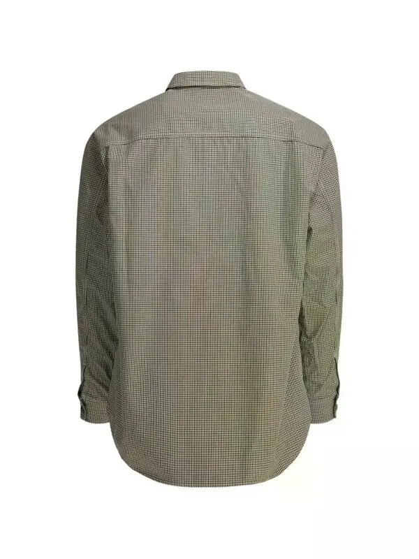 Comme Des Garçons Gingham-pattern Zip-up Overshirt
