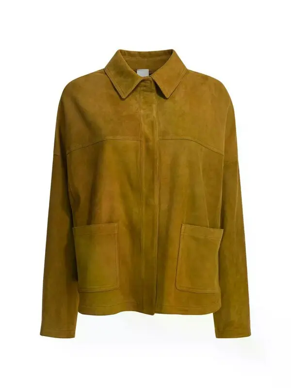 FURLING BY GIANI Suede Patch-pocket Jacket - Brown