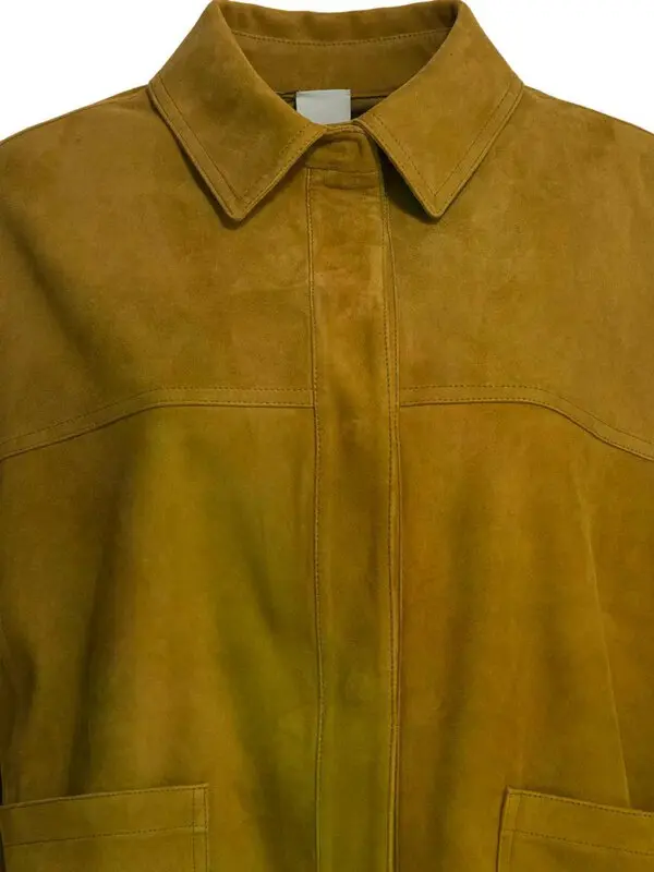 FURLING BY GIANI Suede Patch-pocket Jacket - Brown