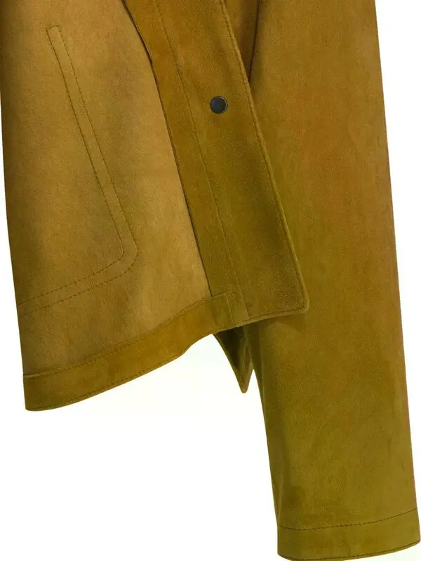 FURLING BY GIANI Suede Patch-pocket Jacket - Brown