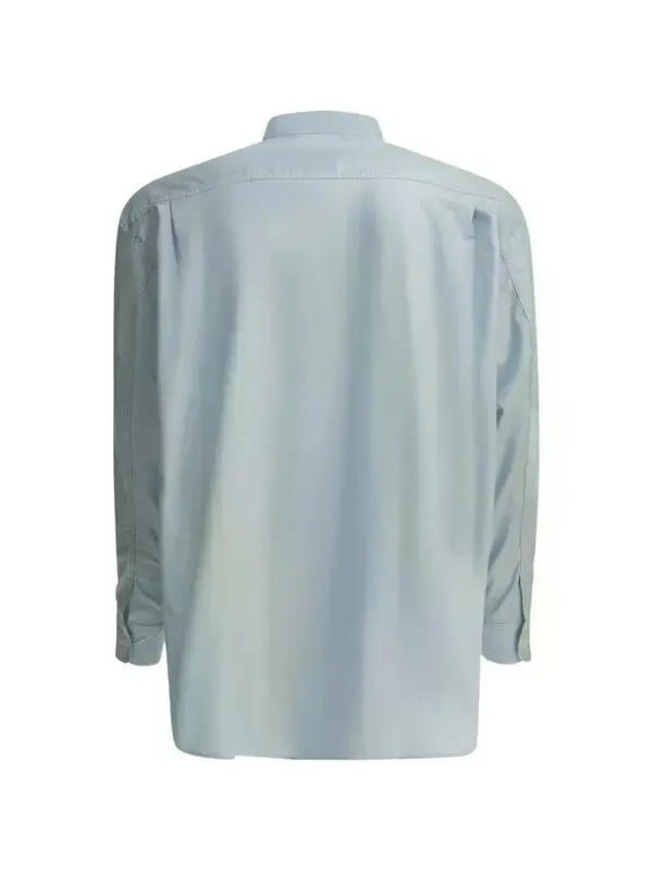 Comme Des Garçons Band-collar Patch-pocket Shirt