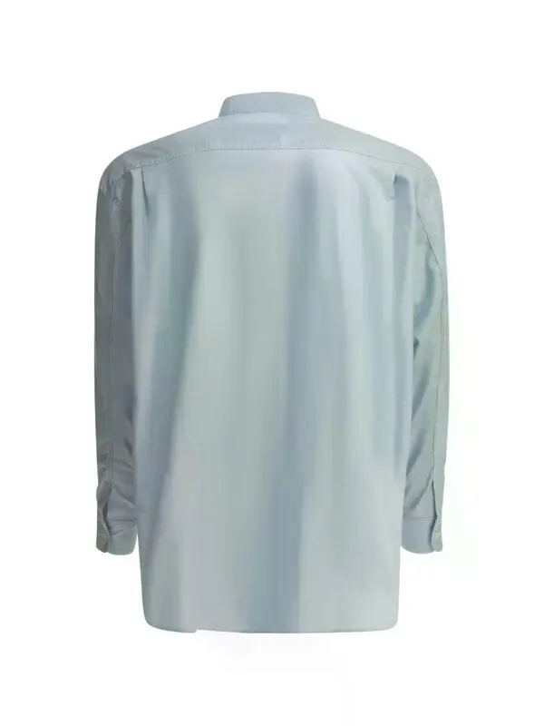 Comme Des Garçons Band-collar Patch-pocket Shirt