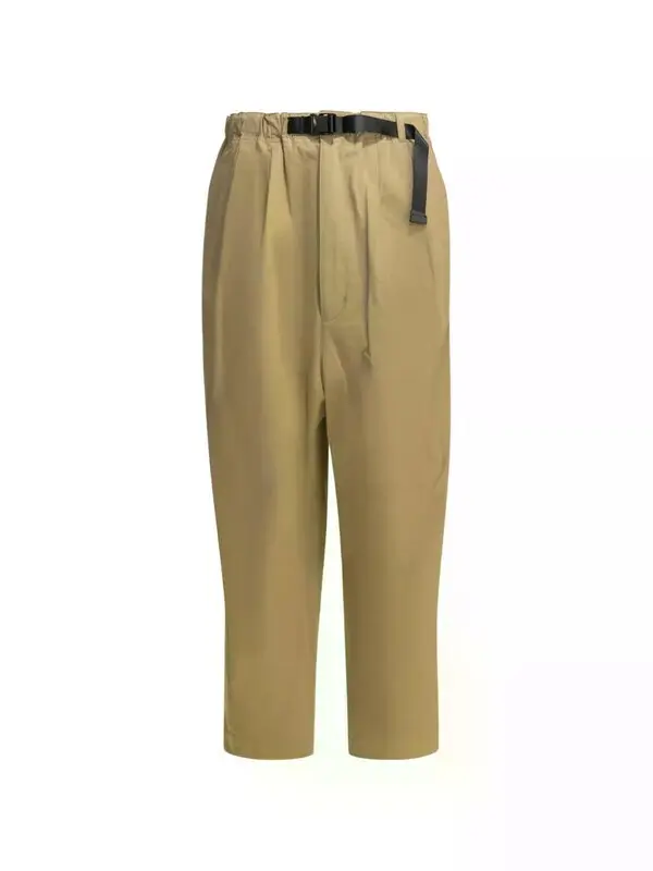 Comme Des Garçons Belted Pleated Trousers - Neutrals