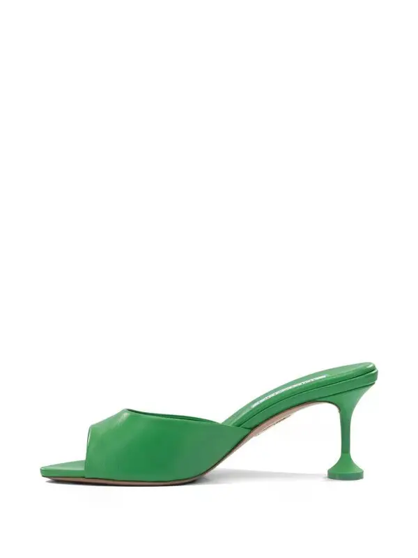 AQUAZZURA Bisous Leather Mules
