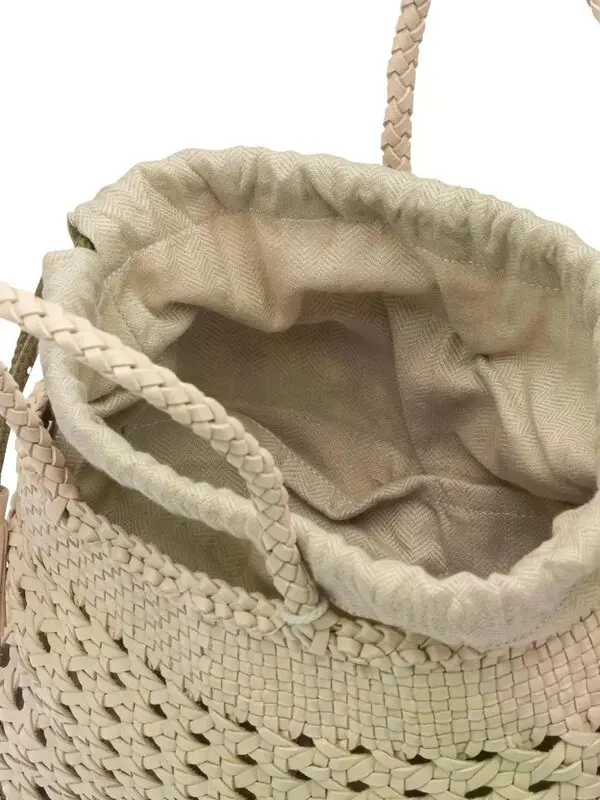 Dragon Diffusion Santa Cano Woven-leather Tote Bag - Neutrals