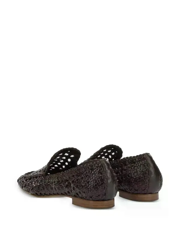 TONI PONS Woven Leather Loafers
