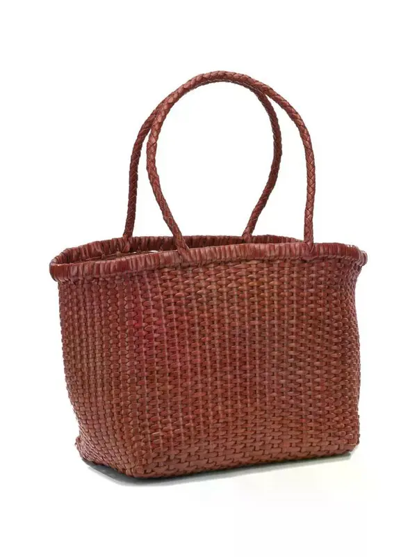 Dragon Diffusion Small B Weave Leather Shoulder Bag - Brown