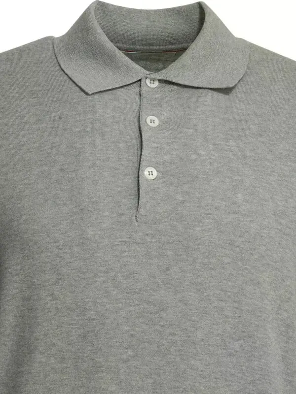 Brunello Cucinelli Cotton Polo Shirt - Grey