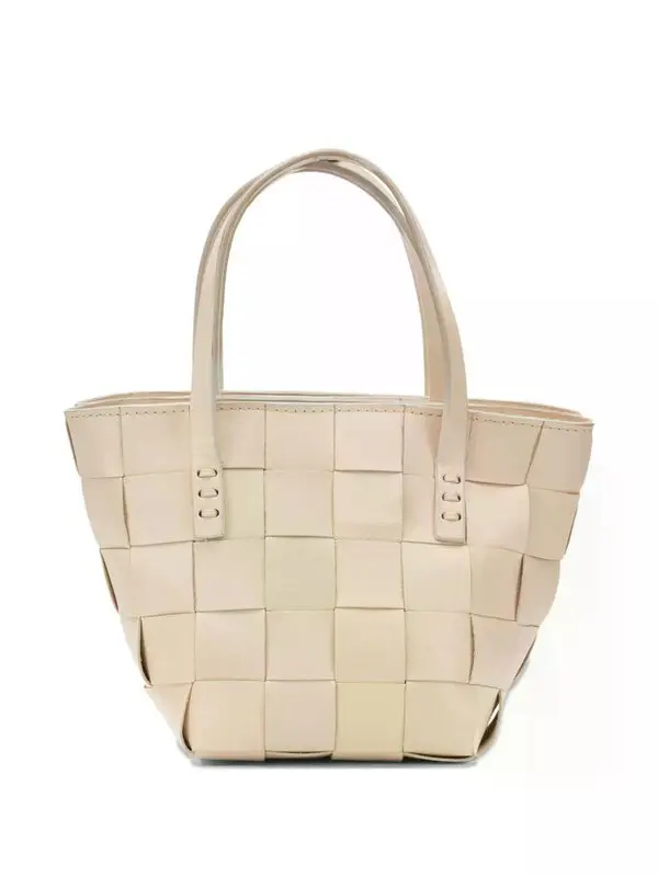 Dragon Diffusion Mini Japan Woven Leather Tote - Neutrals