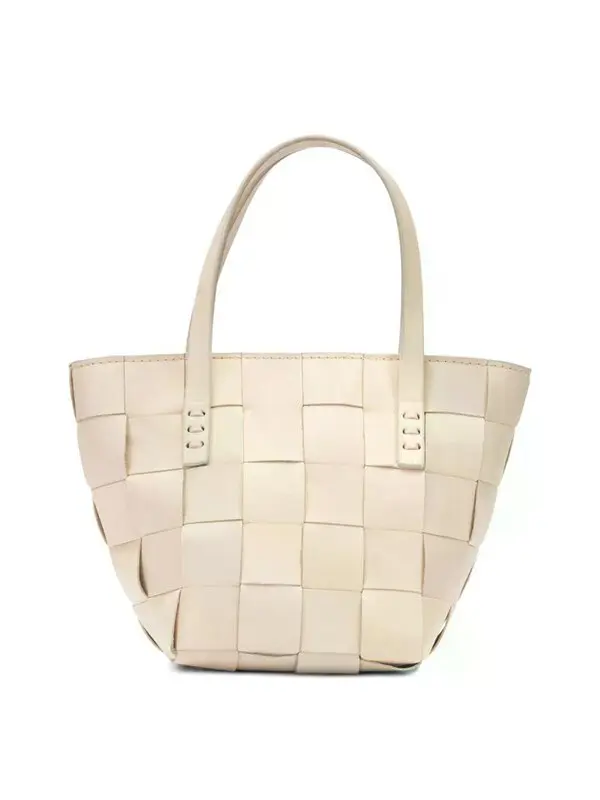 Dragon Diffusion Mini Japan Woven Leather Tote - Neutrals