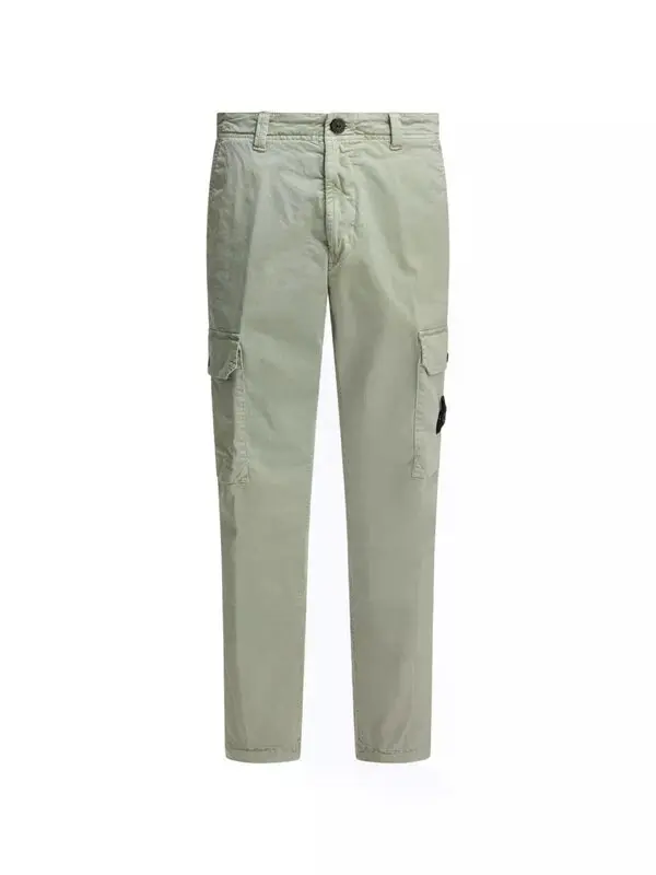 Stone Island Logo-patch Cargo Pants - Green