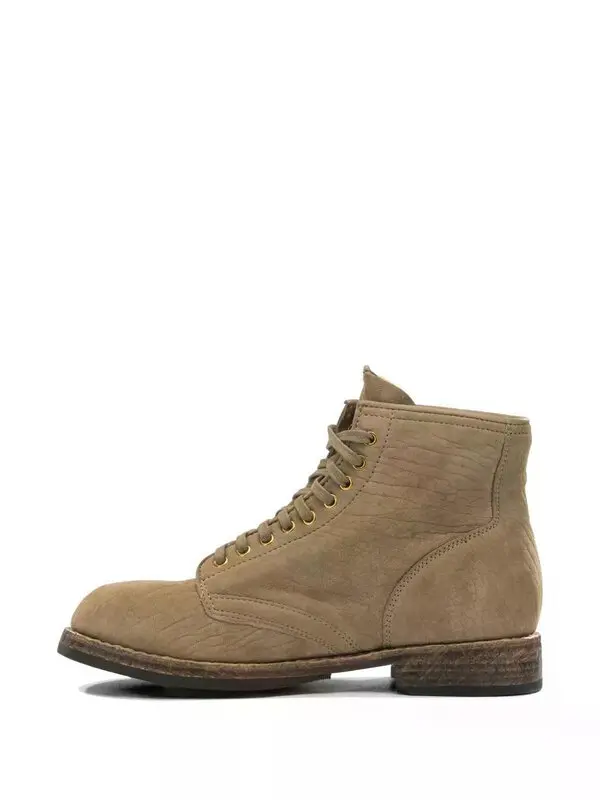 Visvim Brigadier Mid Folk Lambskin Boots - Neutrals