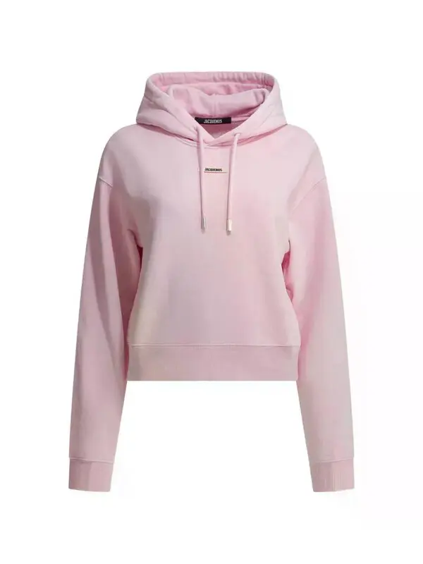 Jacquemus Logo-patch Hoodie - Pink