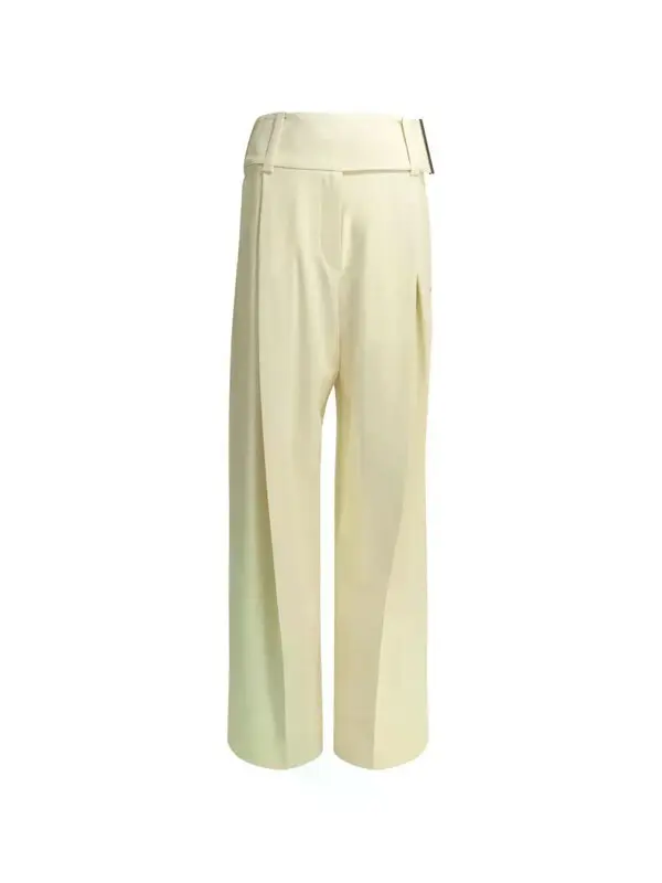 Max Mara Belt-loops Trousers - White